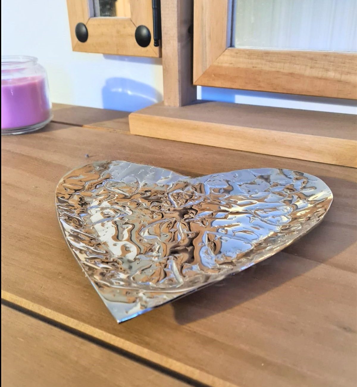 Embossed Silver Heart Plate | Cherry Boutique Gifts | Shop Online